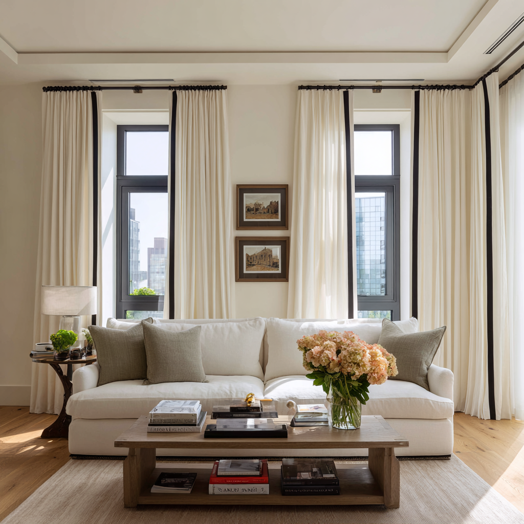 An Interior Designer’s Take on Layered Drapery and Curtains